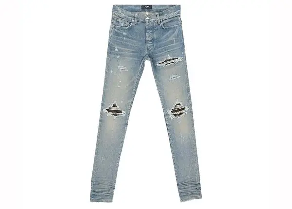 Amiri Mx1 Jeans With Leather Patch
