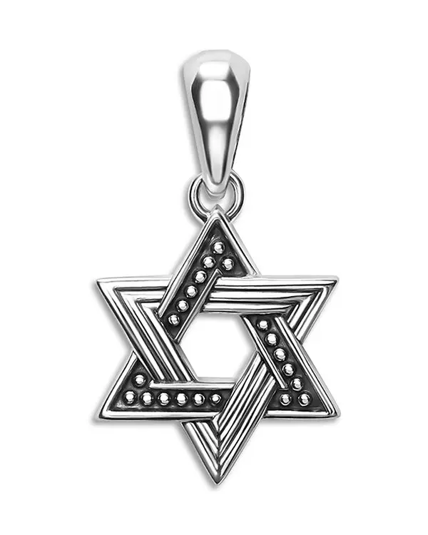 Lagos Sterling Anthem Star Of David Amulet Pendant - Silver