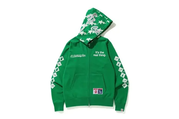 BAPE X Coca Cola Full Zip Hoodie - Green