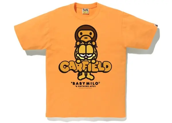 BAPE X Garfield #2 Tee Shirt - Orange