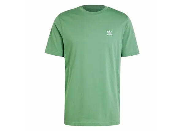 Adidas Trefoil Essentials Tee Shirt - Preloved Green