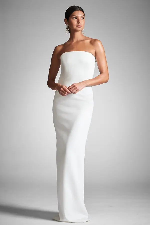 Sachin & Babi Endira Column Gown - Ivory