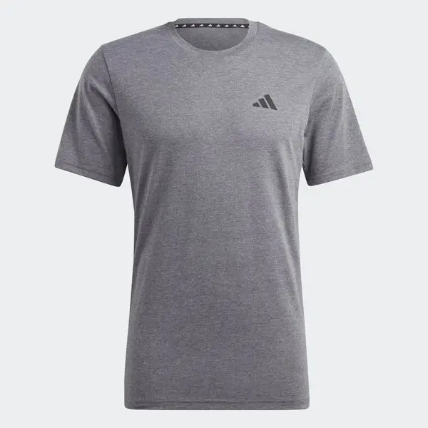 Adidas Train Essentials Feelready Training Tee Dark Grey Heather - Dark Grey Heather / White / Black