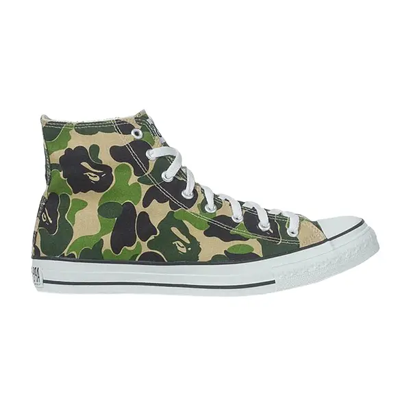 BAPE Sta High Abc Camo Sneakers - Green