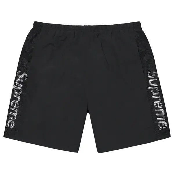 Supreme Mesh Panel Water Short - Black
