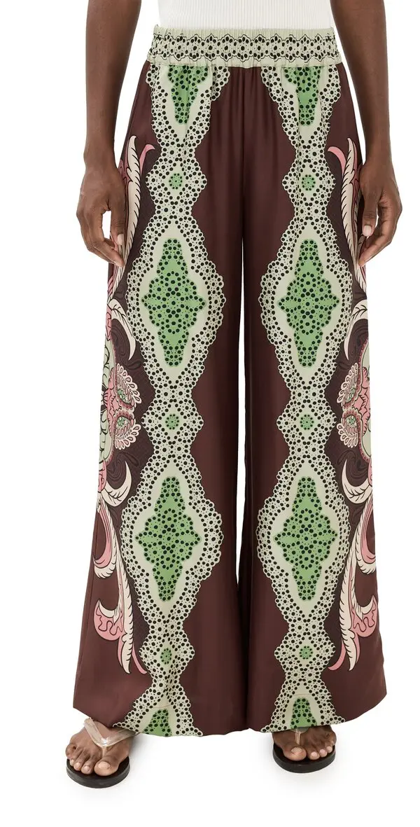La DoubleJ Silk Twill Palazzo Pants - Portal Placée