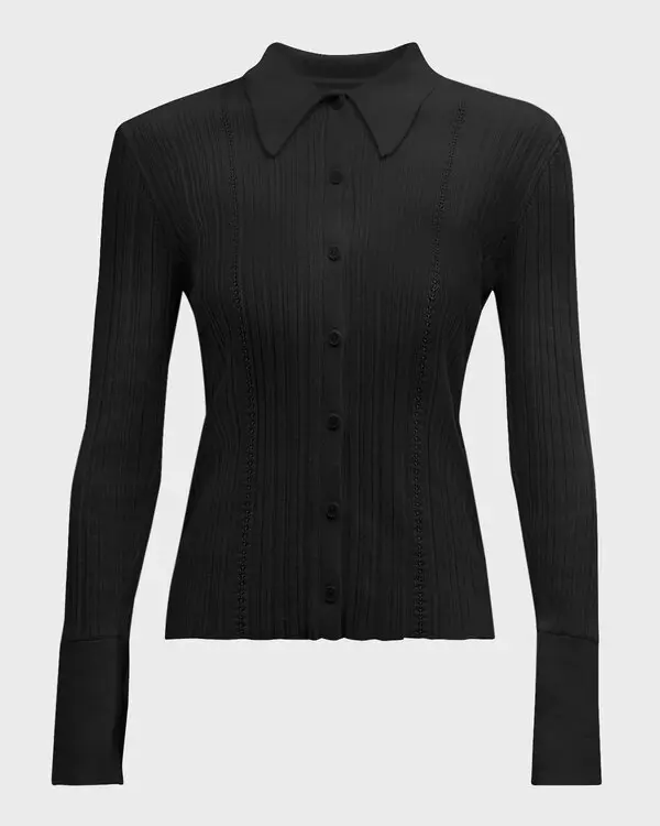 Sablyn Joan Cashmere Button-front Sweater