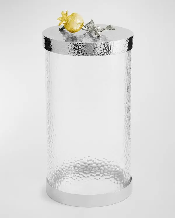 Michael Aram Pomegranate Silver & Gold Large Canister - Silver And Gold
