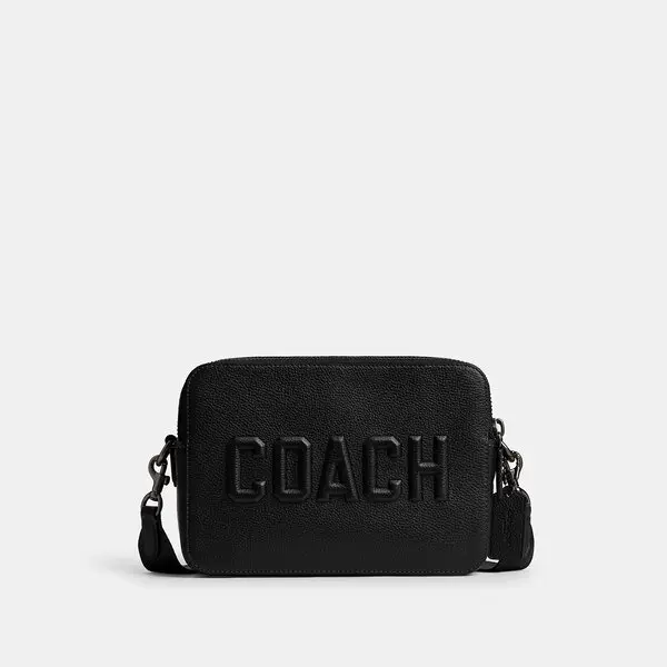 Coach Charter Crossbody Bag 24 With Graphic - Black