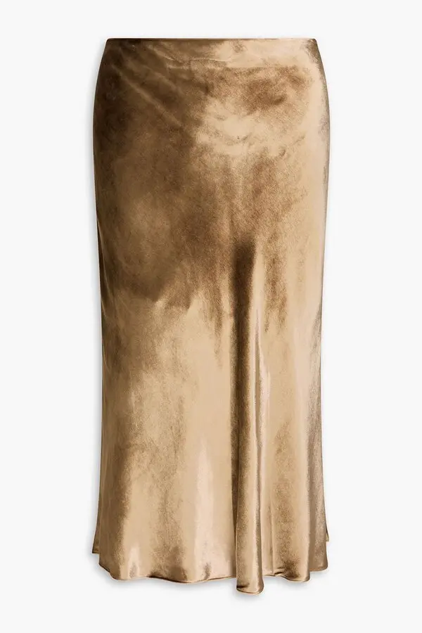 Vince Velvet Skirt - Army Green