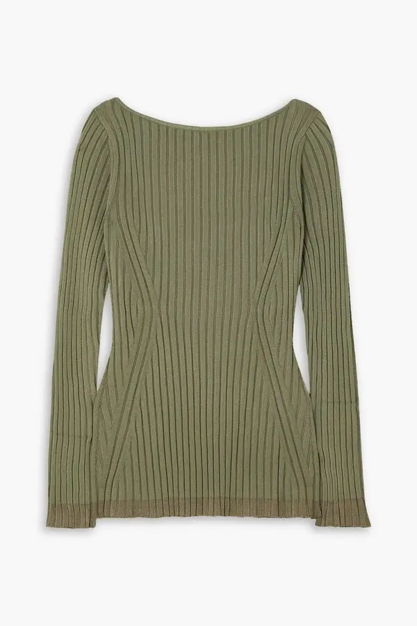 NINETY PERCENT Irie Ribbed-knit Top