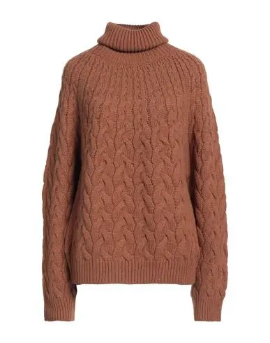 Alpha Studio Cable-knit Turtleneck - Beige