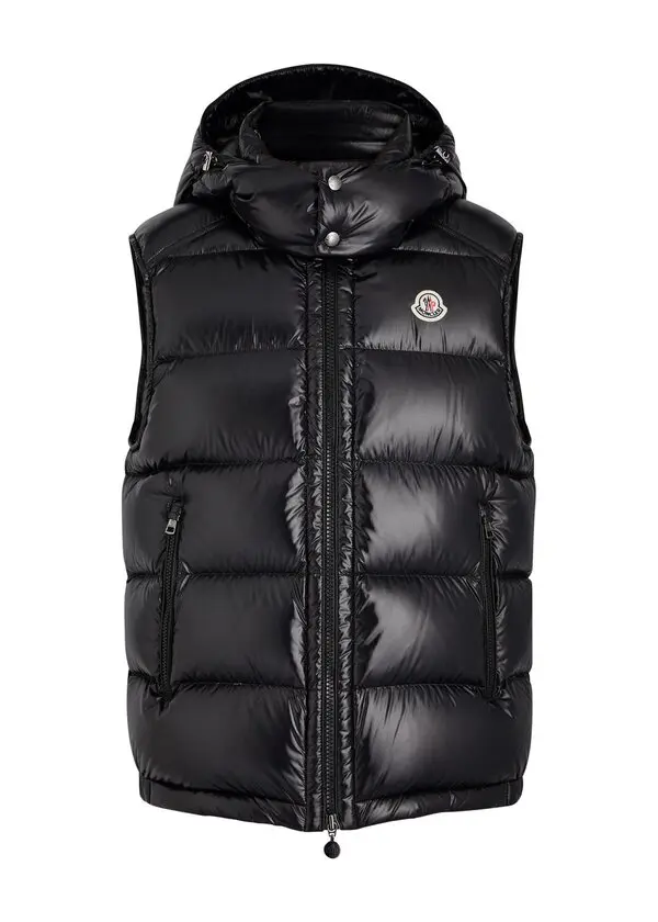 Moncler Bormes Quilted Gilet - Black