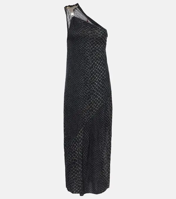 Rick Owens Hydra One-shoulder Midi Dress