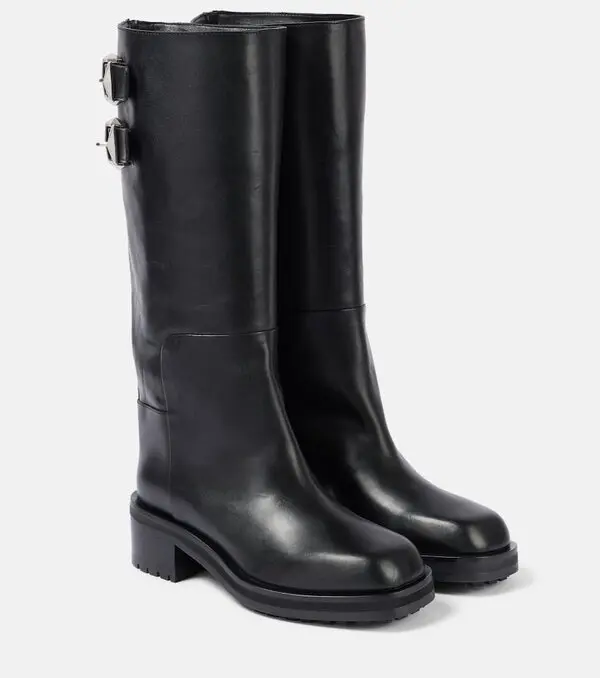 JIMMY CHOO Brooklyn 50 Leather Knee-high Boots