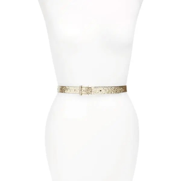 Kate Spade New York Reversible Skinny Belt In Gold/ Black - 40% Off |  Editorialist