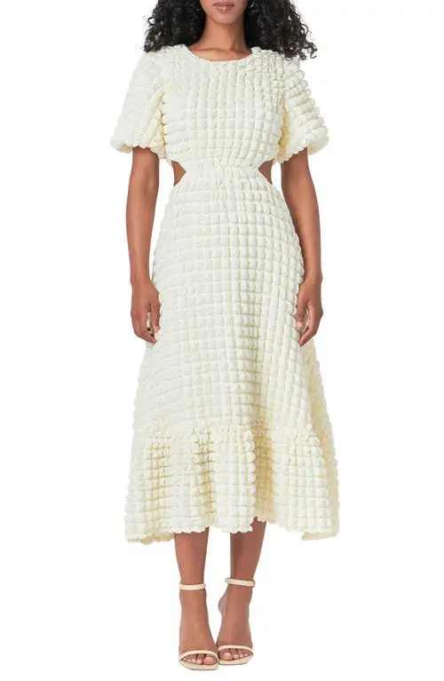 Endless Rose Textured Cutout Midi Dress