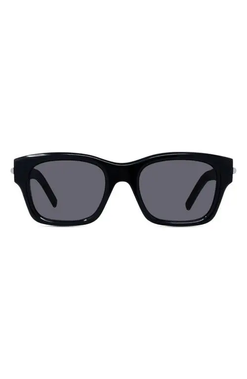 Givenchy Gv One Rectangular Sunglasses - Shiny Black/smoke