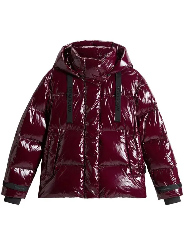Woolrich Glossy-finish Parka Coat - Red