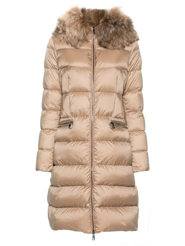 Moncler Boedic Knee-length Puffer Coat - Neutrals