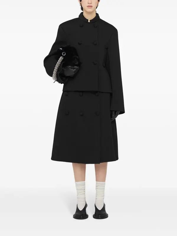 JIL SANDER A-line Skirt With Decorative Buttons