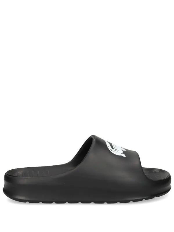 Lacoste Logo-print Slides - Black