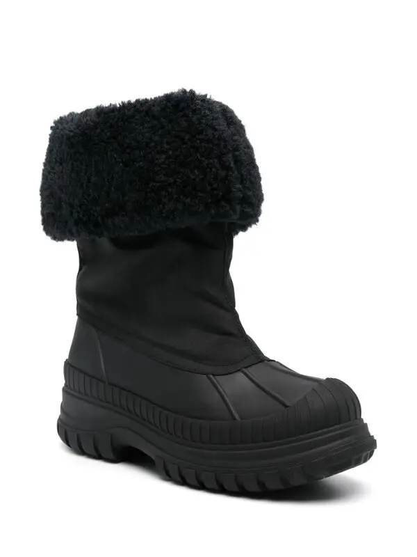 GANNI Faux-shearling-trim Boots