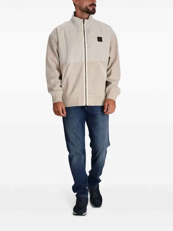 Hugo Boss Logo-appliqué Panelled Jacket