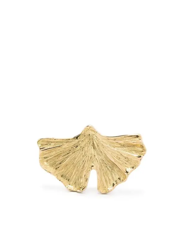 AURÉLIE BIDERMANN 18kt Yellow Mini Ginkgo Single Stud Earring