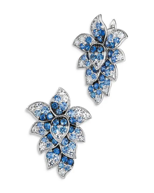 Bloomingdale'S Sapphire And White Sapphire Earrings