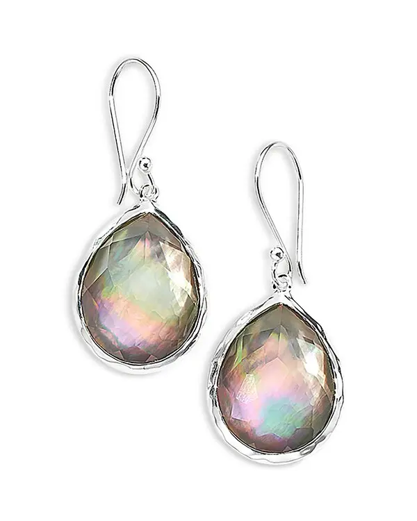 Ippolita Sterling Silver Rock Candy Drop Earrings - Gray/silver