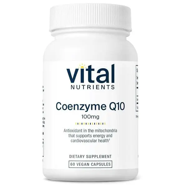 VITAL NUTRIENTS Coenzyme Q10 100mg 60 Capsules