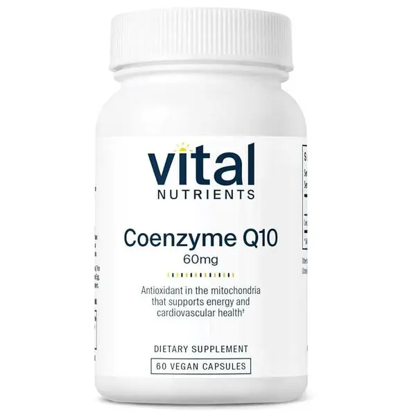 VITAL NUTRIENTS Coenzyme Q10 60mg 60 Capsules