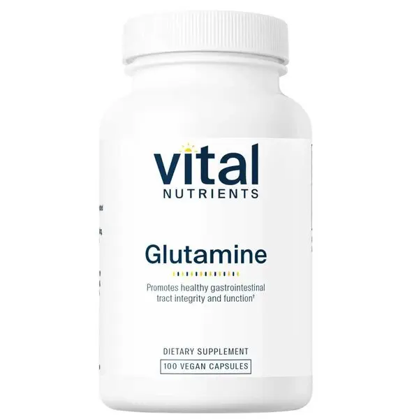 VITAL NUTRIENTS Glutamine 3400mg 100 Capsules