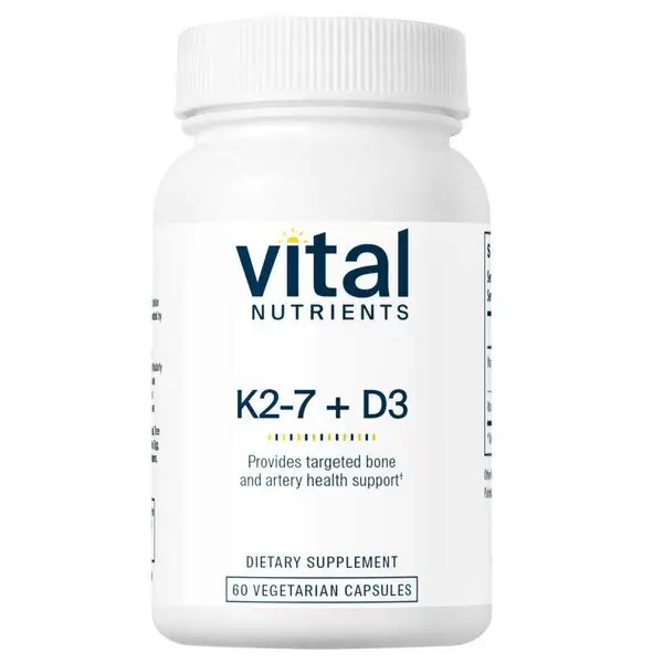 VITAL NUTRIENTS K2-7 + D3 60 Capsules