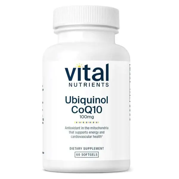 VITAL NUTRIENTS Ubiquinol Coq10 100mg 60 Softgels