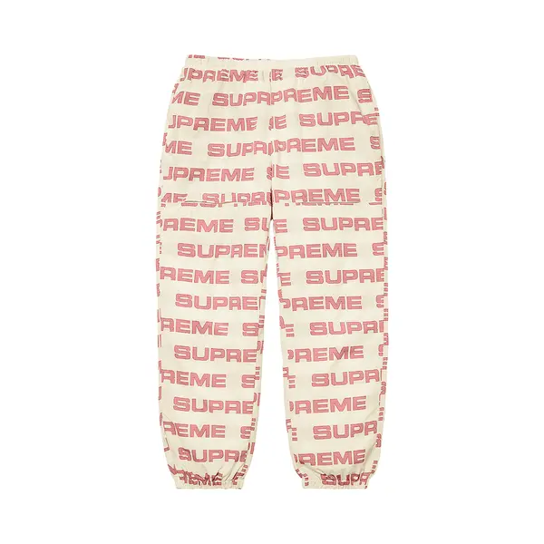 Supreme Logo Ripstop Track Pant 'natural - Cream