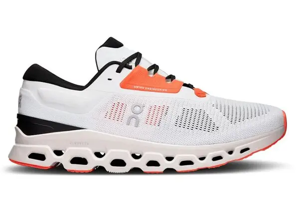 On Cloudstratus 3in Athletic Sneakers - White/sand