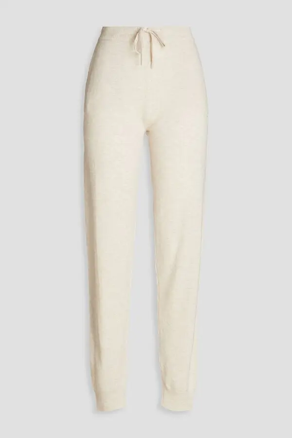 Chinti & Parker Wool And Cashmere-blend Track Pants - Ecru