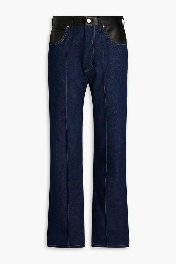 GOLDSIGN Martin High-rise Straight-leg Jeans - Dark Denim