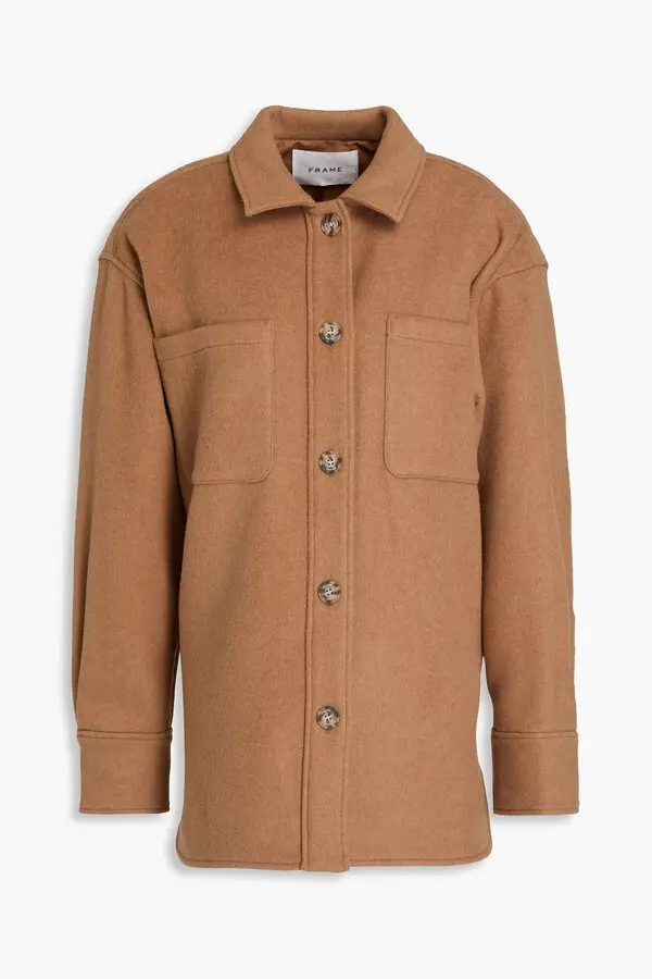 FRAME Embroidered Felt Jacket
