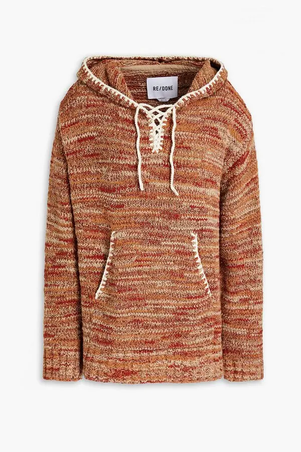 RE/DONE 90s Baja Spacedyed Knitted Hoodie