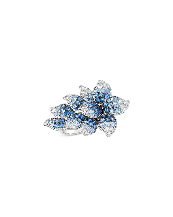 Bloomingdale'S Sapphire And White Sapphire Statement Ring