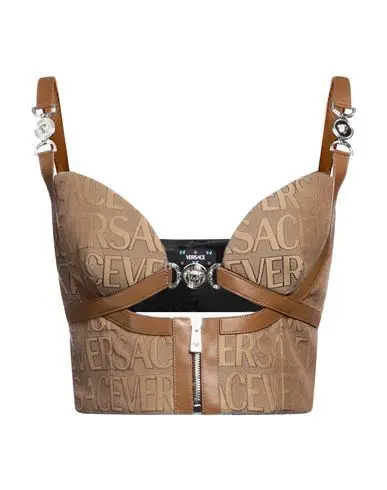 Versace Jacquard Canvas Top - Beige