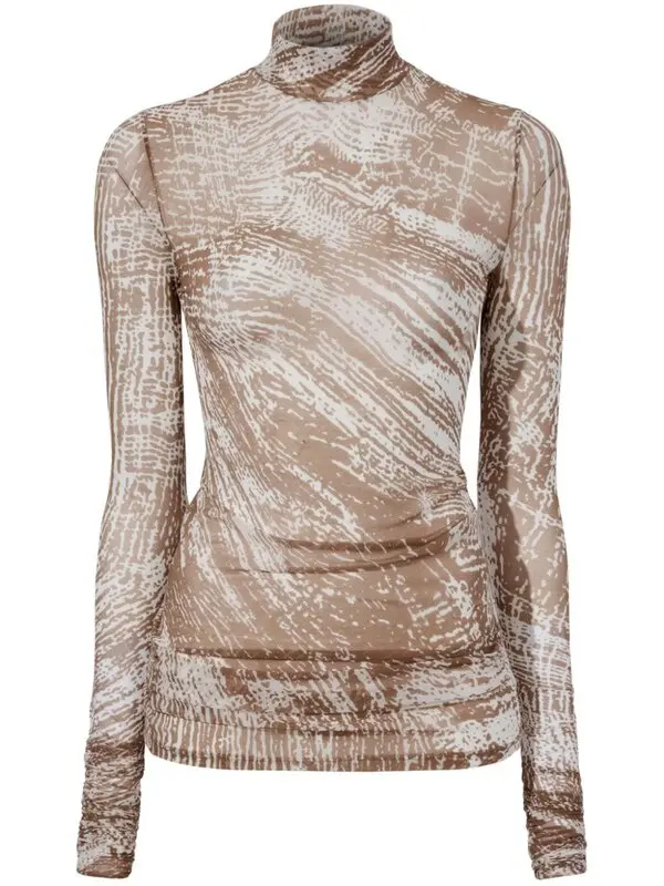 Proenza Schouler Rio Printed Jersey Top