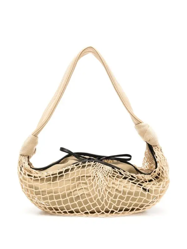 LEMAIRE Fortune Croissant Filt Bag - Neutrals