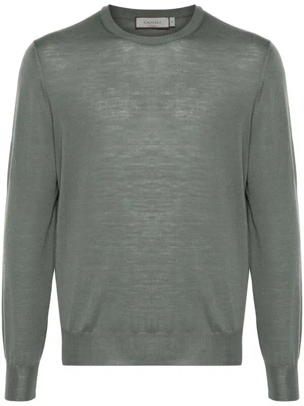 Canali Fine-knit Sweater - Green