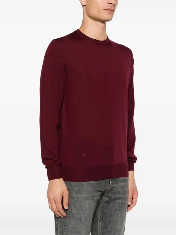 Canali Fine-knit Sweater - Red