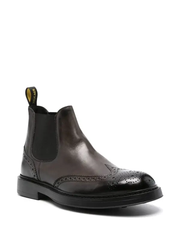 DOUCAL'S Perforated Ankle Boots