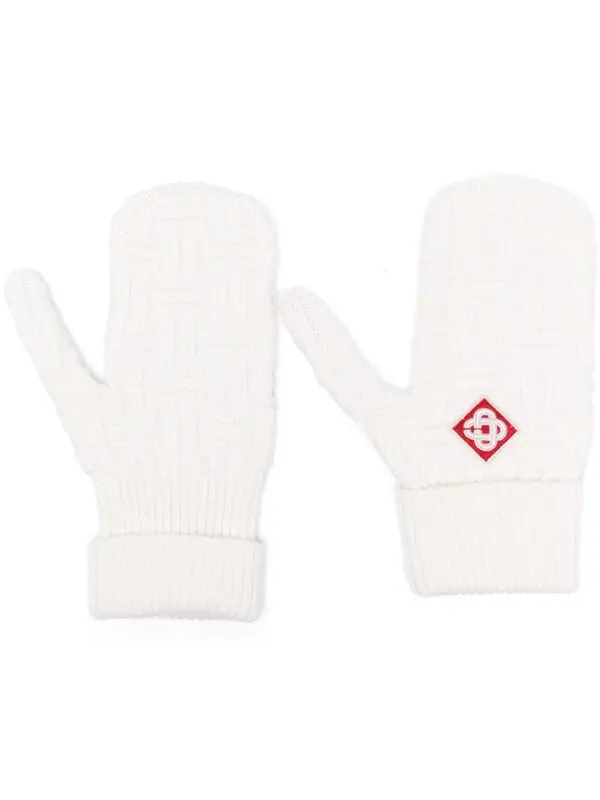Casablanca Column-stitch Mittens